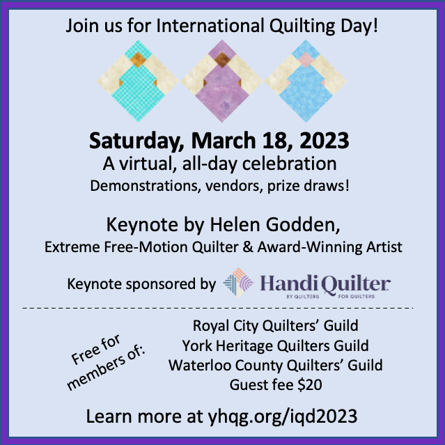 International Quilting Day | York Heritage Quilters Guild